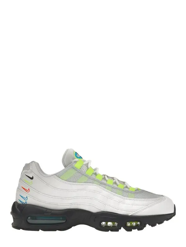 Nike Max 95 3d Swoosh Sneakers - White/volt/football Grey