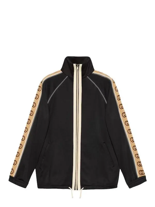 Gucci Oversize Technical Jersey Jacket - Black