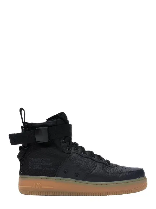 Nike Sf Air Force 1 Mid Sneakers - Black/gum Light Brown