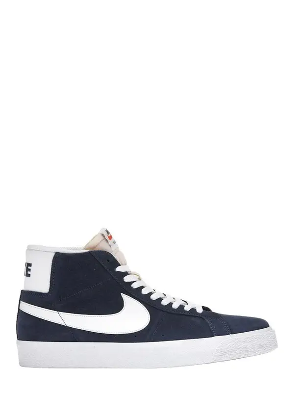 Nike Sb Zoom Blazer Mid - Navy Blue/white/black