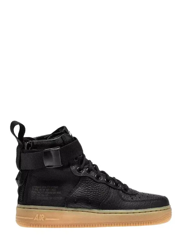 Nike Sf Air Force 1 Mid Sneakers - Black/gum Light Brown