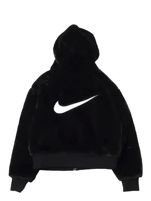 Nike Sportswear Essential Faux Fur Jacket - Black