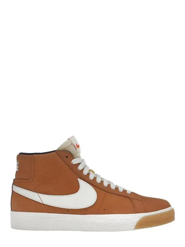Nike Zoom Blazer Mid Iso Sneakers - Dark Russet/off White/gum