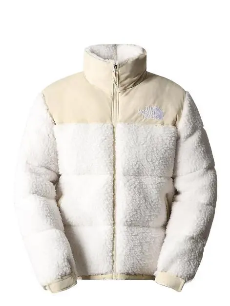The North Face High Pile Nuptse Jacket - Gardenia White/gravel