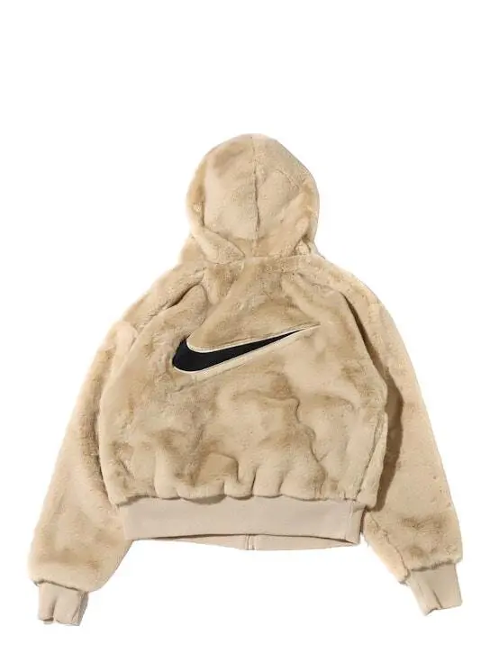 Nike Sportswear Essential Faux Fur Jacket - Rattan