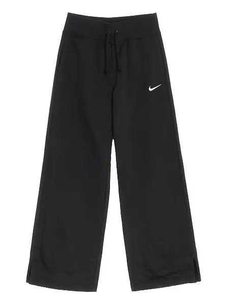 Nike Phoenix Fleece High Waisted Wide Leg Sweatpants - Black/sail