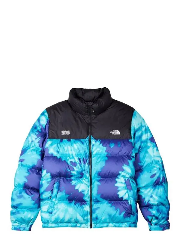 The North Face Sns Nuptse Jacket - Scuba Blue Tie Dye