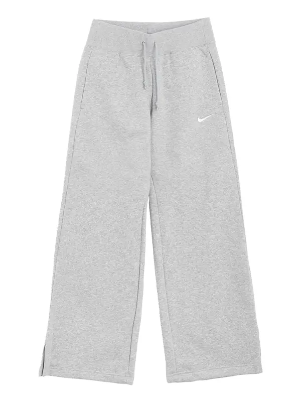 Nike Phoenix Fleece High Waisted Wide Leg Sweatpants - Dark Grey Heather