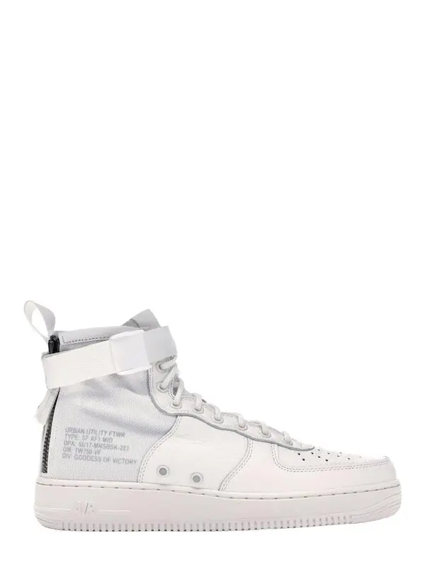 Nike Sf Air Force 1 Mid - Ivory/reflective Silver