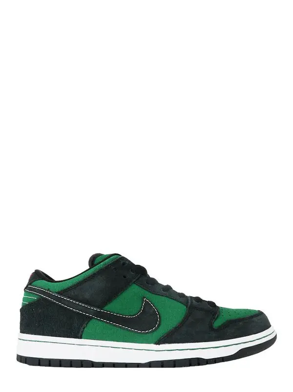 Nike Dunk Low Sneakers - Pine Green/black/atom Red