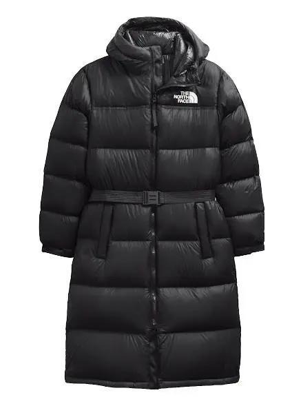 The North Face Nuptse Belted Long Parka - Tnf Black