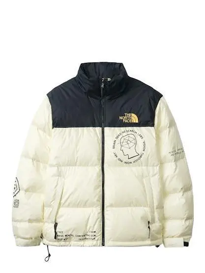 The North Face X Brain Dead Nuptse Jacket - Cream