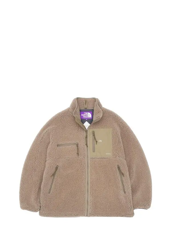 The North Face Purple Label Wool Boa Fleece Field Jacket - Beige