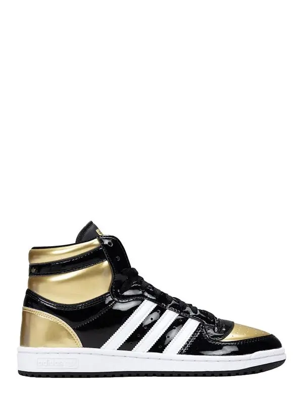 Adidas Top Ten Patent Sneakers - Black/gold/white