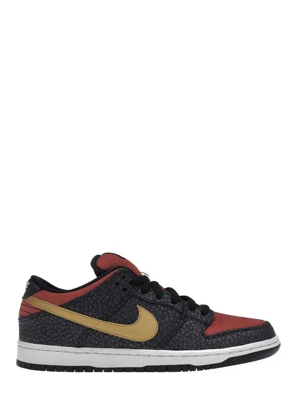 Nike Dunk Low Walk Of Fame Sneakers - Black/metallic Gold/lght Rdwd
