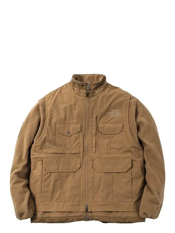 The North Face X Invincible 2 In 1 Denali Jacket - Utility Brown
