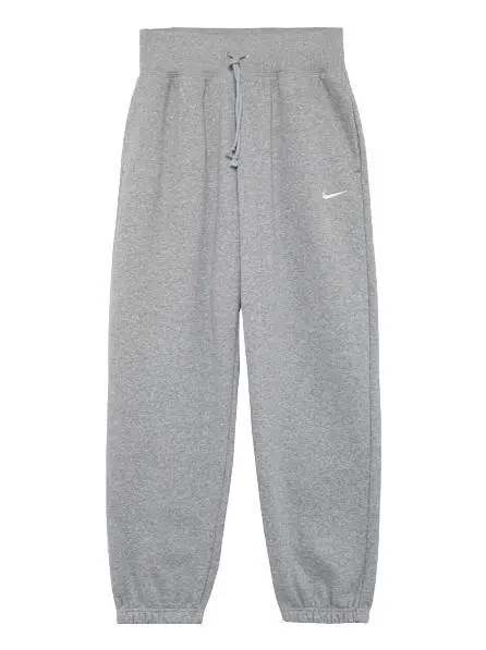 Nike Phoenix Fleece High-waisted Oversized Sweatpants - Dark Grey Heather/sail