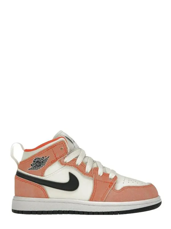 JORDAN 1 Mid Se Sneakers - Team Orange/sail/white