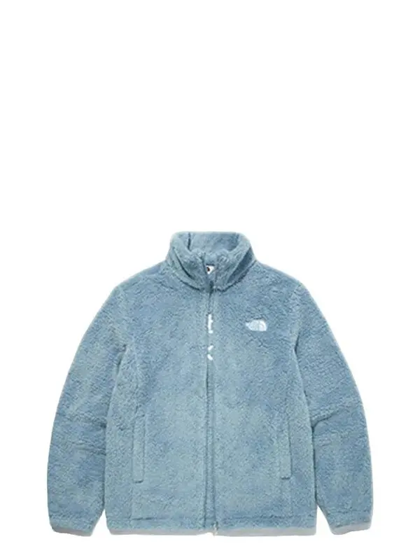The North Face Comfy Fleece Zip Up White Label Zip Up - Powder Blue
