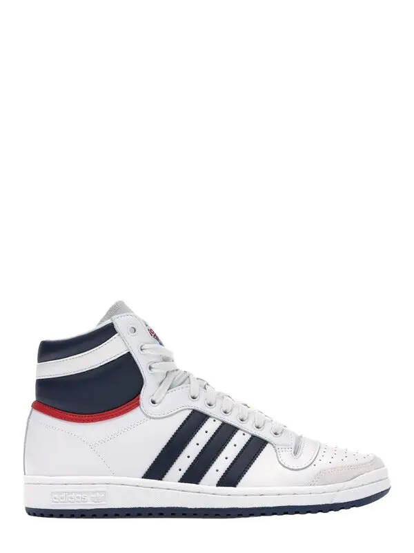 Adidas Top Ten Hi 40th Anniversary Sneakers - Running White/collegiate Navy Blue/collegiate Red