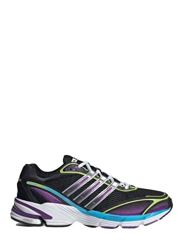 Adidas Supernova Cushion Athletic Sneakers - Core Black/silver Metallic/semi Solar Green