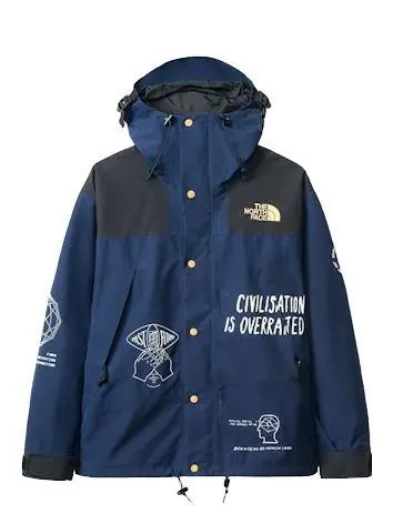 The North Face X Brain Dead Civilisation Is Overrated Parka Jacket - Blue