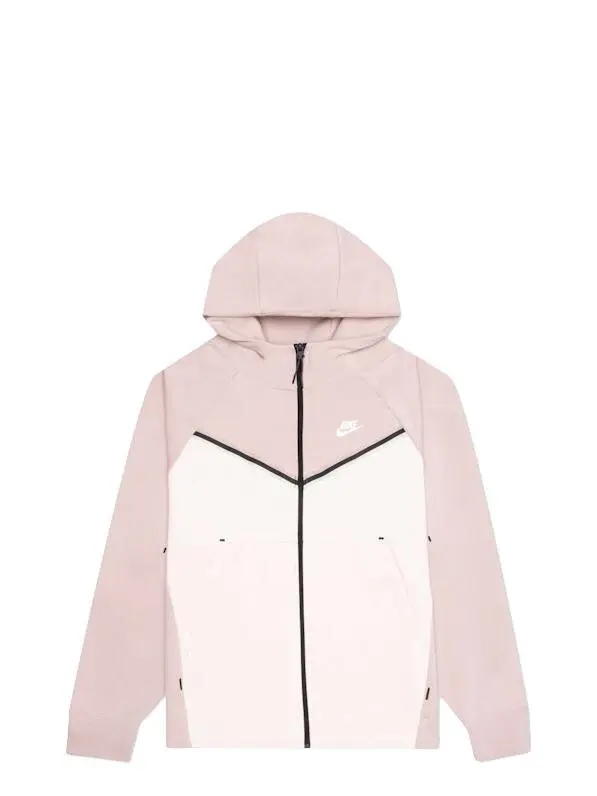 Nike Tech Fleece Windrunner Full Zip Hoodie - Pink Oxford/light Soft Pink