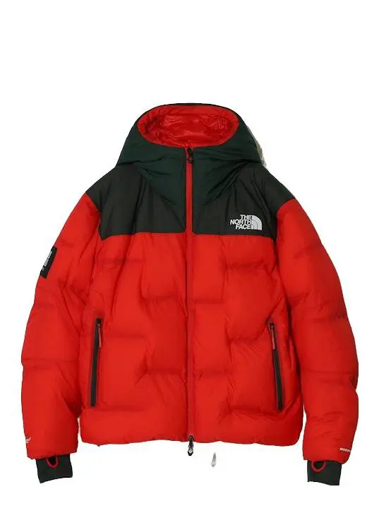 The North Face X Undercover Soukuu Cloud Down Nuptse Jacket - Dark Cedar Green/high Risk Red