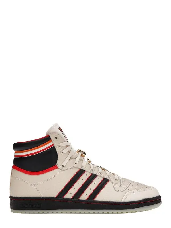 Adidas Top Ten Hi Espn 1979 Sportscenter Sneakers - Cream White/core Black/vivid Red