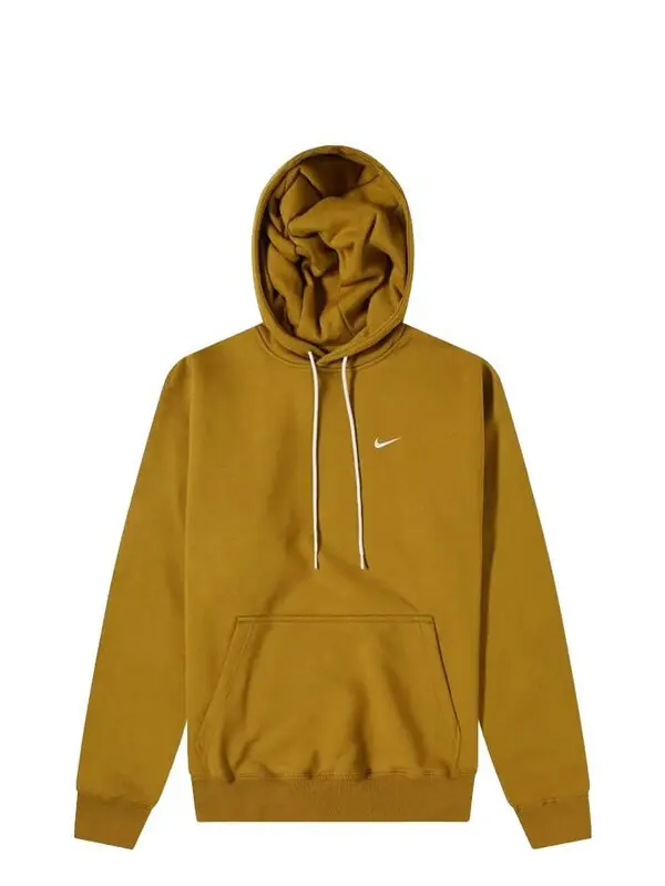 Nike Nikelab Solo Swoosh Fleece Hoodie - Desert Moss