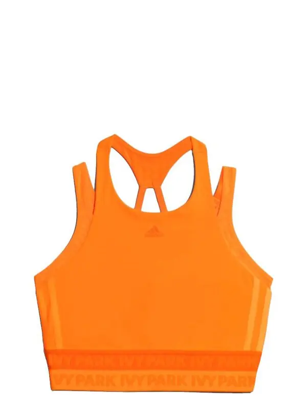 Adidas Ivy Park Halter Bra/semi - Solar Orange/semi Solar Orange