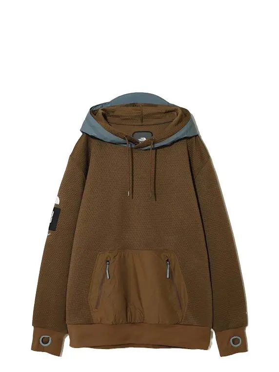 The North Face X Undercover Soukuu Dotknit Double Hoodie - Sepia Brown/concrete Grey
