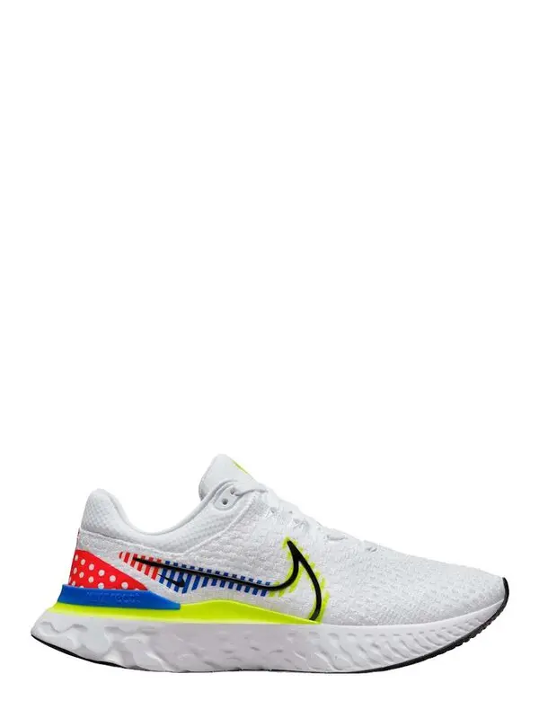 Nike React Infinity Run Flyknit 3 Premium - White/black/fluorescent Yellow