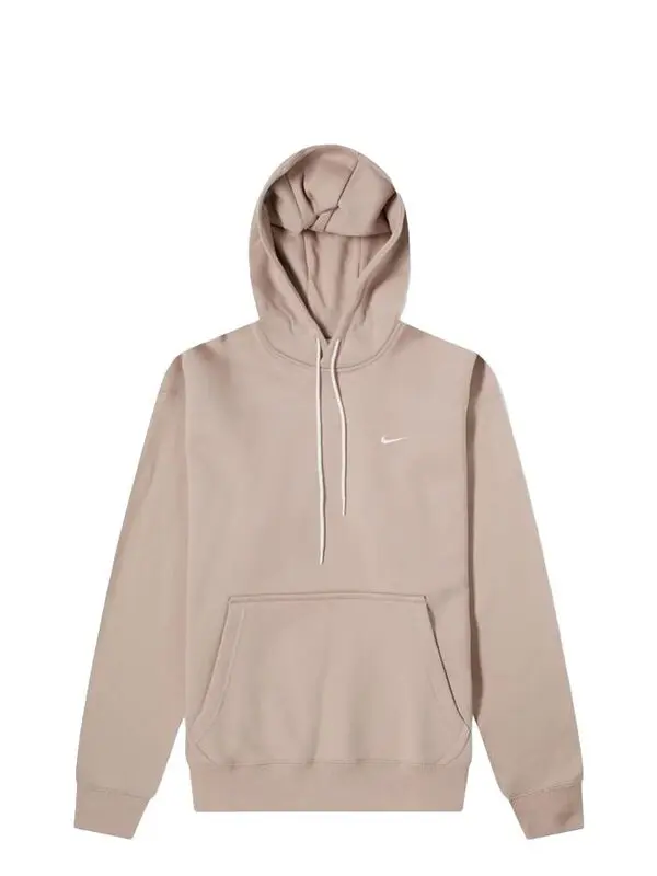 Nike Nikelab Solo Swoosh Fleece Hoodie - Malt