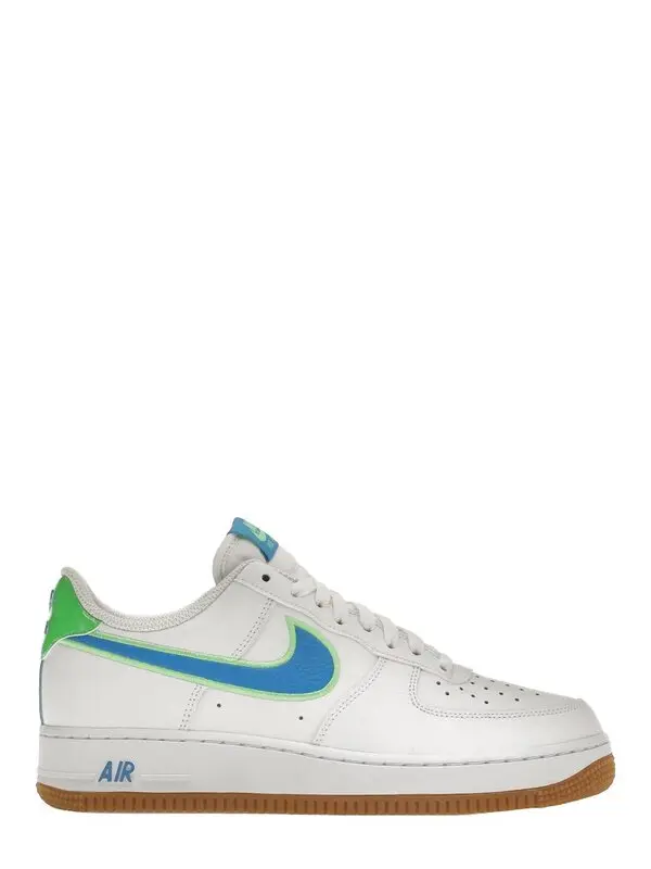 Nike Air Force 1 Low Sneakers - White/poison Green/gum Light Brown