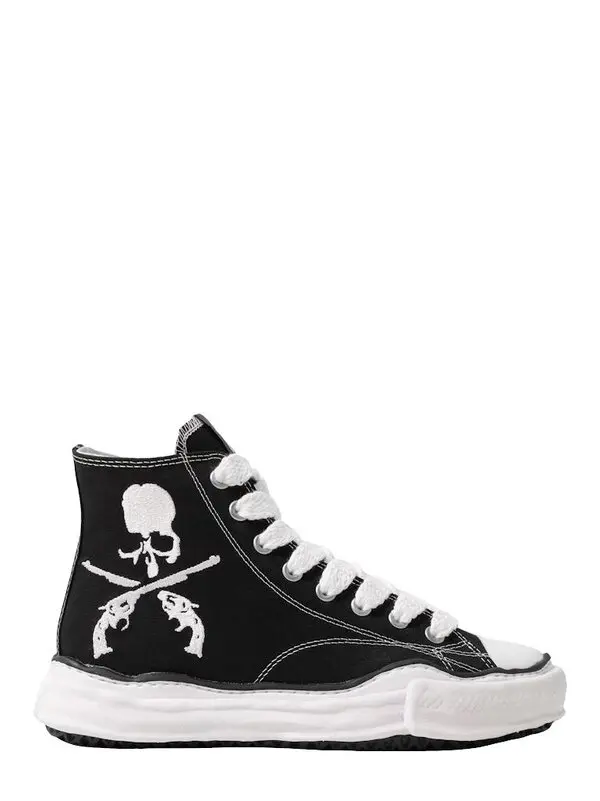 Mihara Yasuhiro Canvas Hi-top Sneakers - Black/white