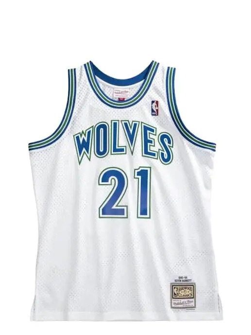 Mitchell & Ness Kevin Garnett Minnesota Timberwolves 1995-96 Swingman Jersey - White