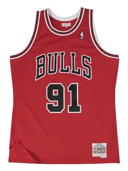 Mitchell & Ness Chicago Bulls 1997-98 Dennis Rodman Swingman Jersey - Scarelet Red