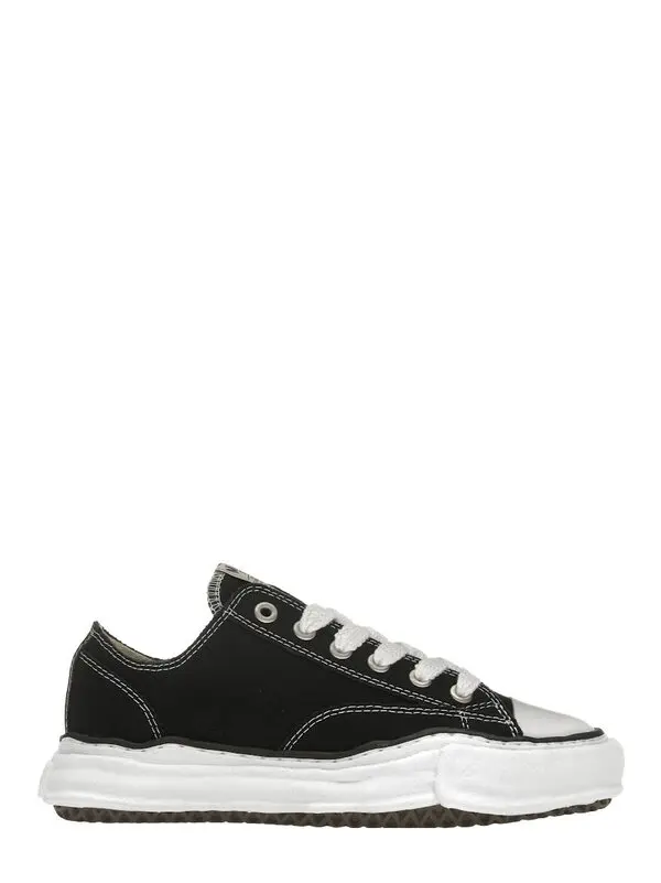 Mihara Yasuhiro Peterson Og Sole Canvas Low Sneakers - White/black