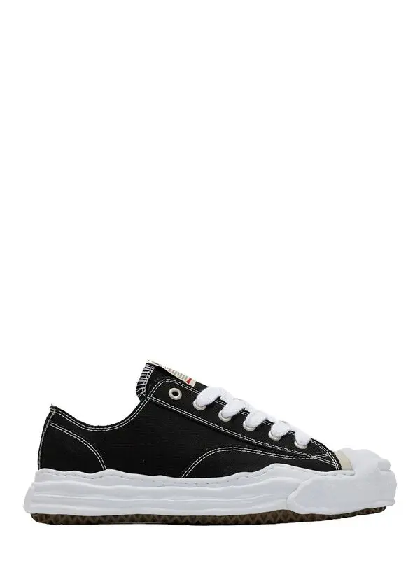 Mihara Yasuhiro Hank Og Sole Suede Lowin Sneakers - Black/white