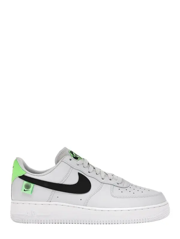 Nike Air Force 1 Low Worldwide Sneakers - Pure Platinum/black/green Strike