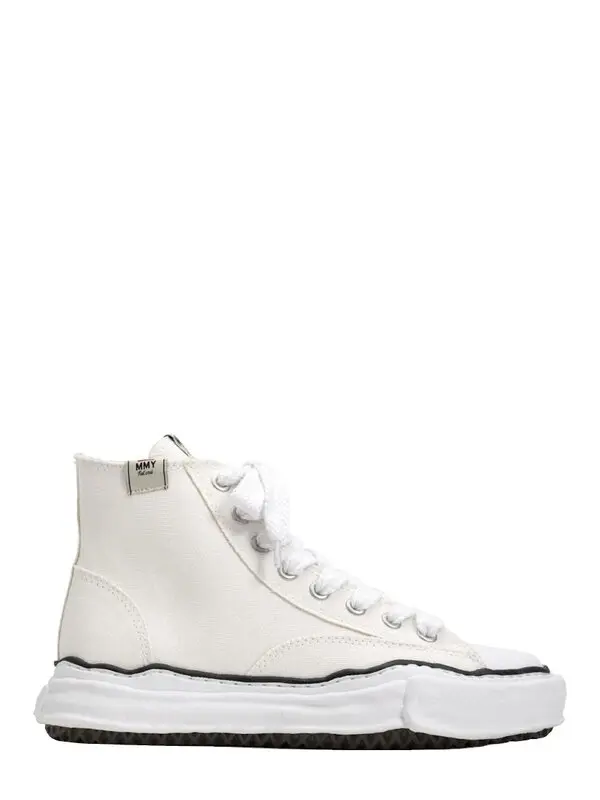 Mihara Yasuhiro Peterson Og Sole Canvas High-top Sneakers - White/black