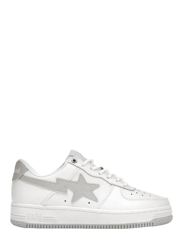 BAPE A Bathing Ape Bapesta Jjjjound Sneakers - White/grey