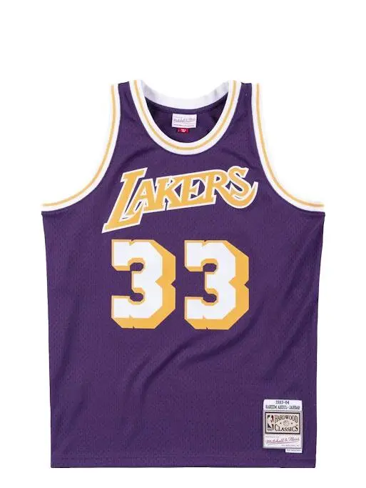 Mitchell & Ness Los Angeles Lakers Kareem Abduljabbar 1983-84 Swingman Jersey - Purple