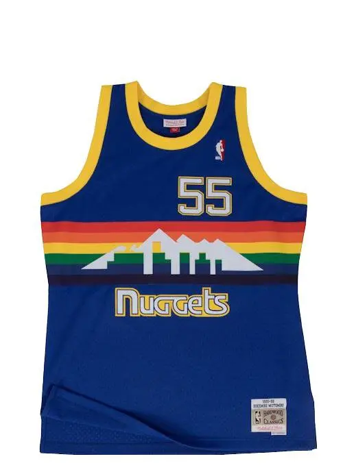 Mitchell & Ness Denver Nuggets Dikembe Mutombo 1991-92 Swingman Jersey - Royal