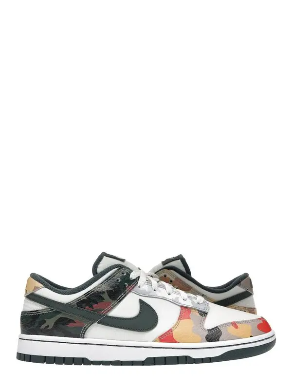 Nike Dunk Low Se Camo - Sail/vintage Green/total Orange