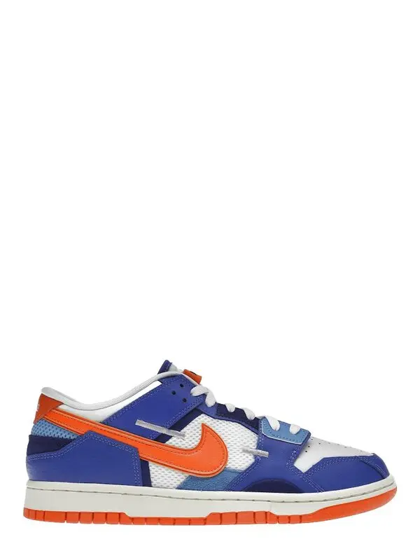 Nike Dunk Low Scrap Knicks Sneakers - Blue/orange/white