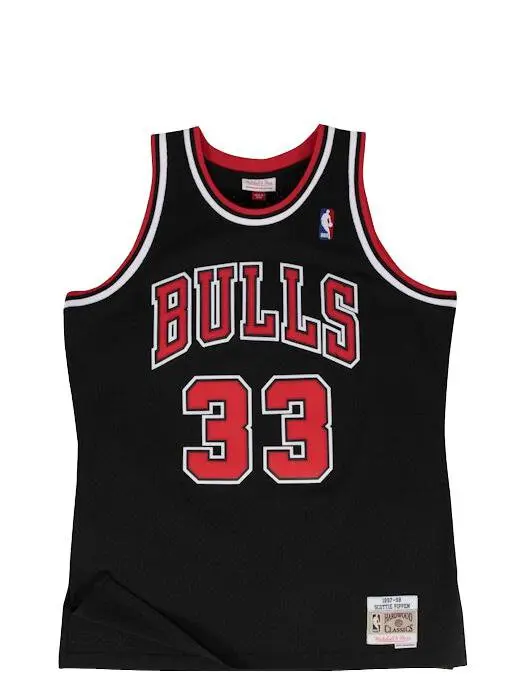 Mitchell & Ness Chicago Bulls 1997-98 Scottie Pippen Swingman Jersey - Black