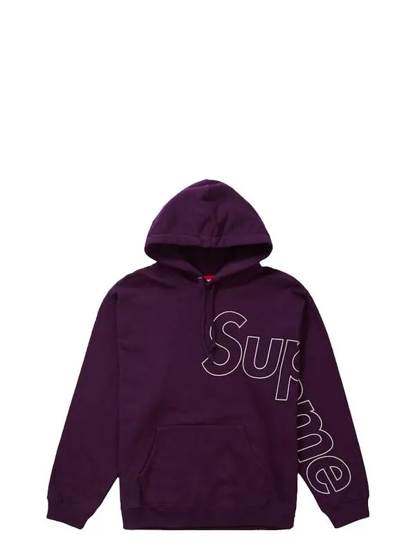 Supreme Reflective Hooded Sweatshirt - Eggplant