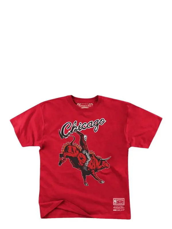 Mitchell & Ness Juice Wrld X Chicago Bulls T-shirt - Red